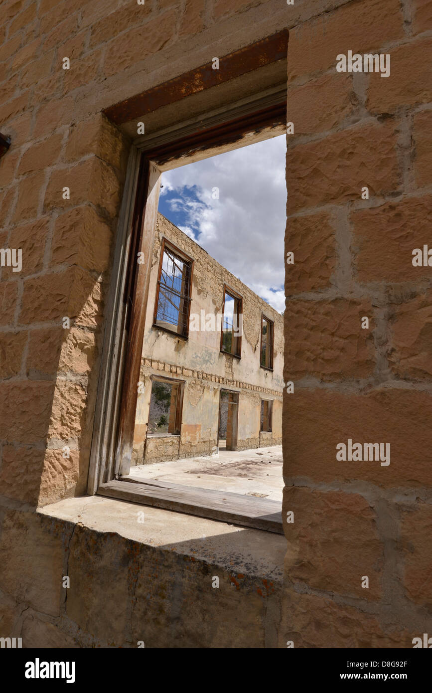 Abandoned company store in the old coal mining area of Spring Canyon ...