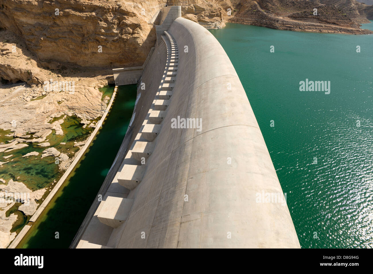 Wadi Dayqah dam, Oman Stock Photo - Alamy