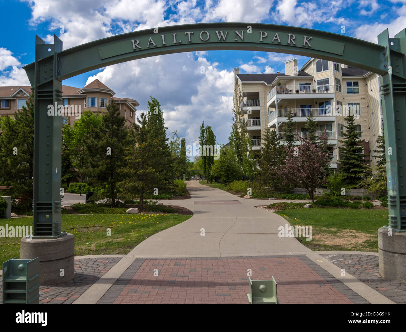 Railtown park, neighborhood park in Edmonton Stock Photo - Alamy