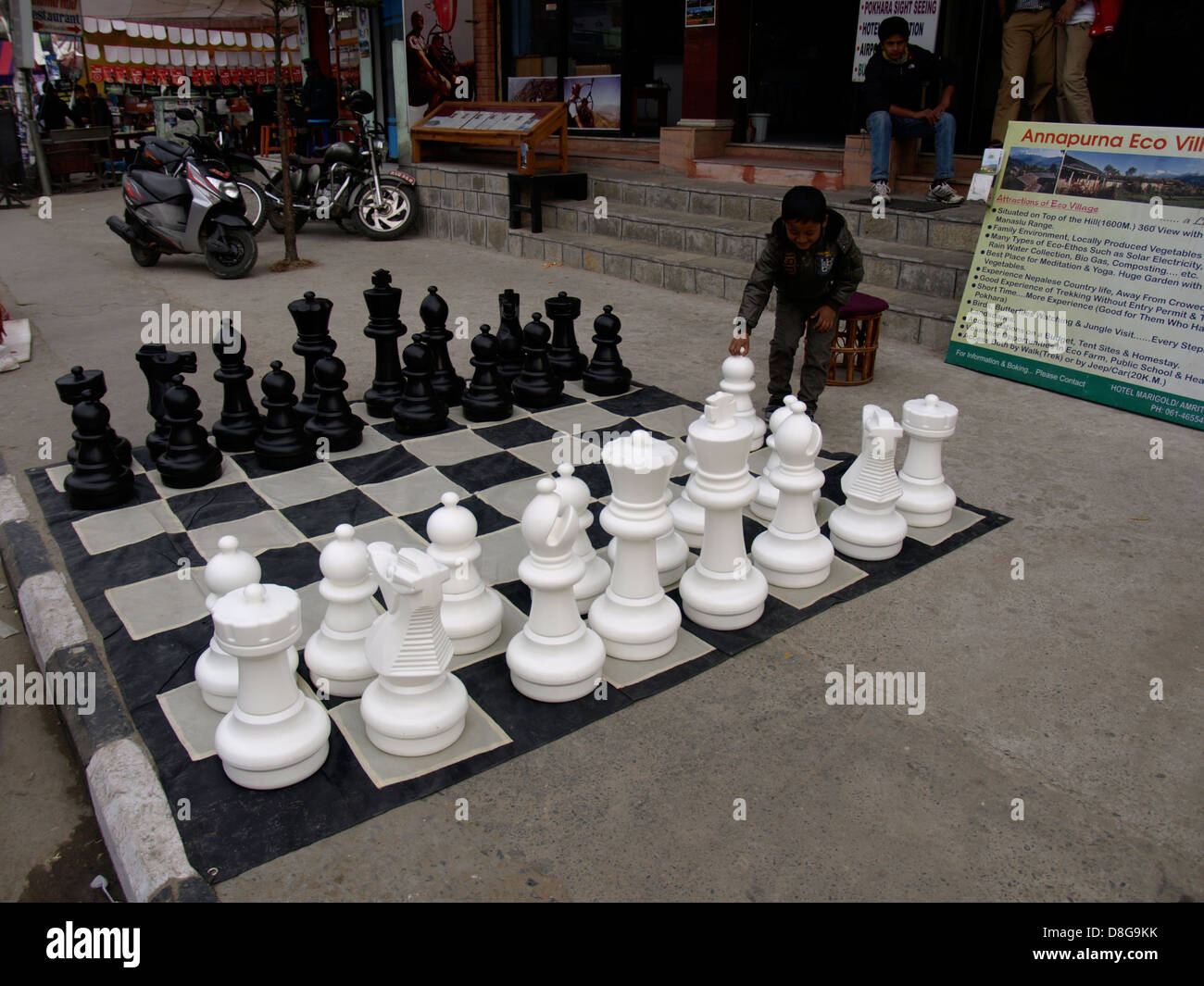 chess playing. chessboard chessman competition. The game is being ...
