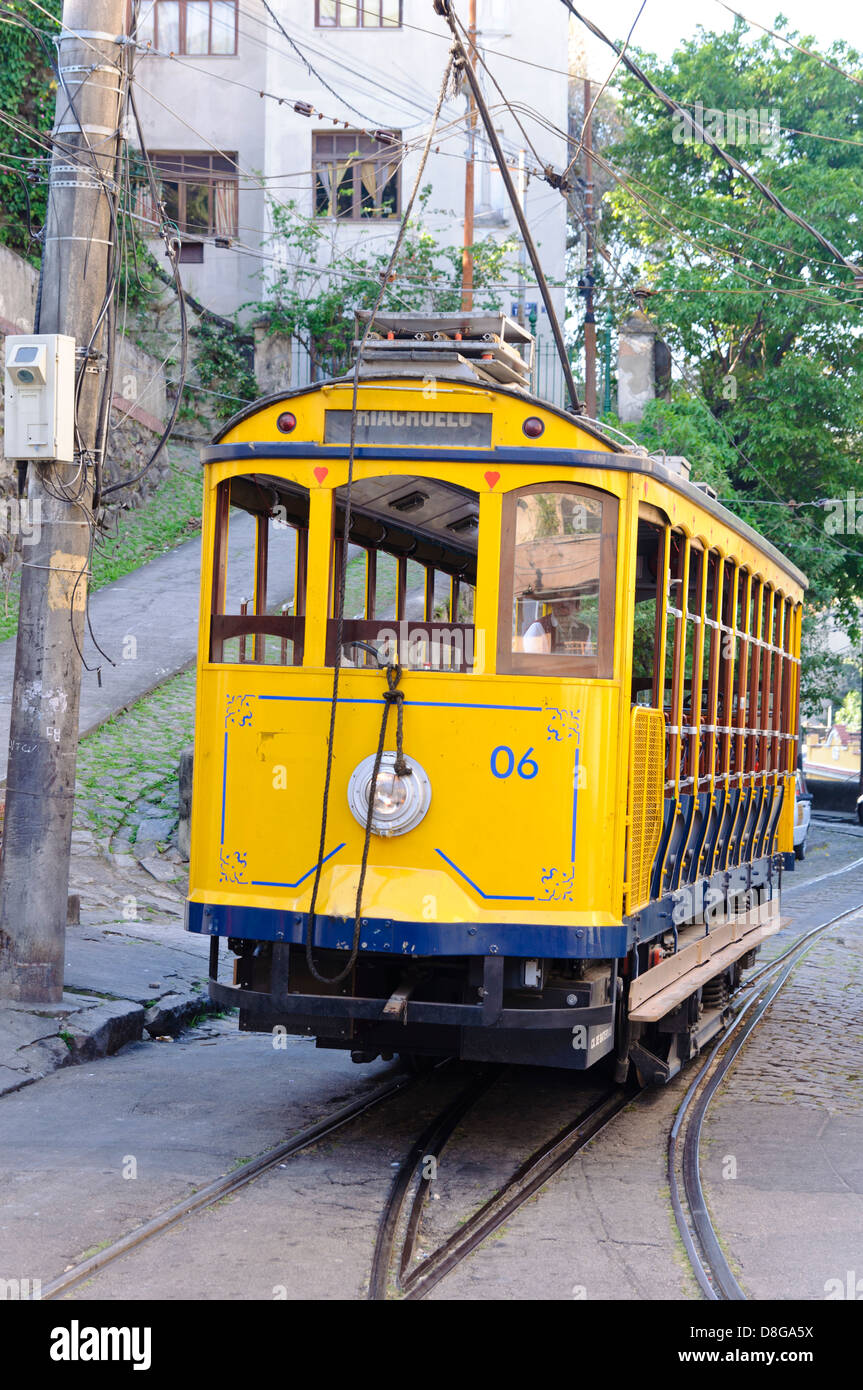 Tram in Rio de Janeiro, Brazil Stock Photo - Alamy