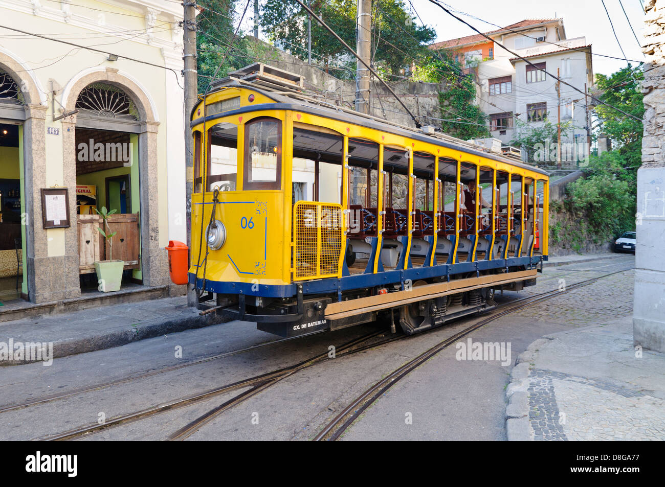 Tram in Rio de Janeiro, Brazil Stock Photo - Alamy