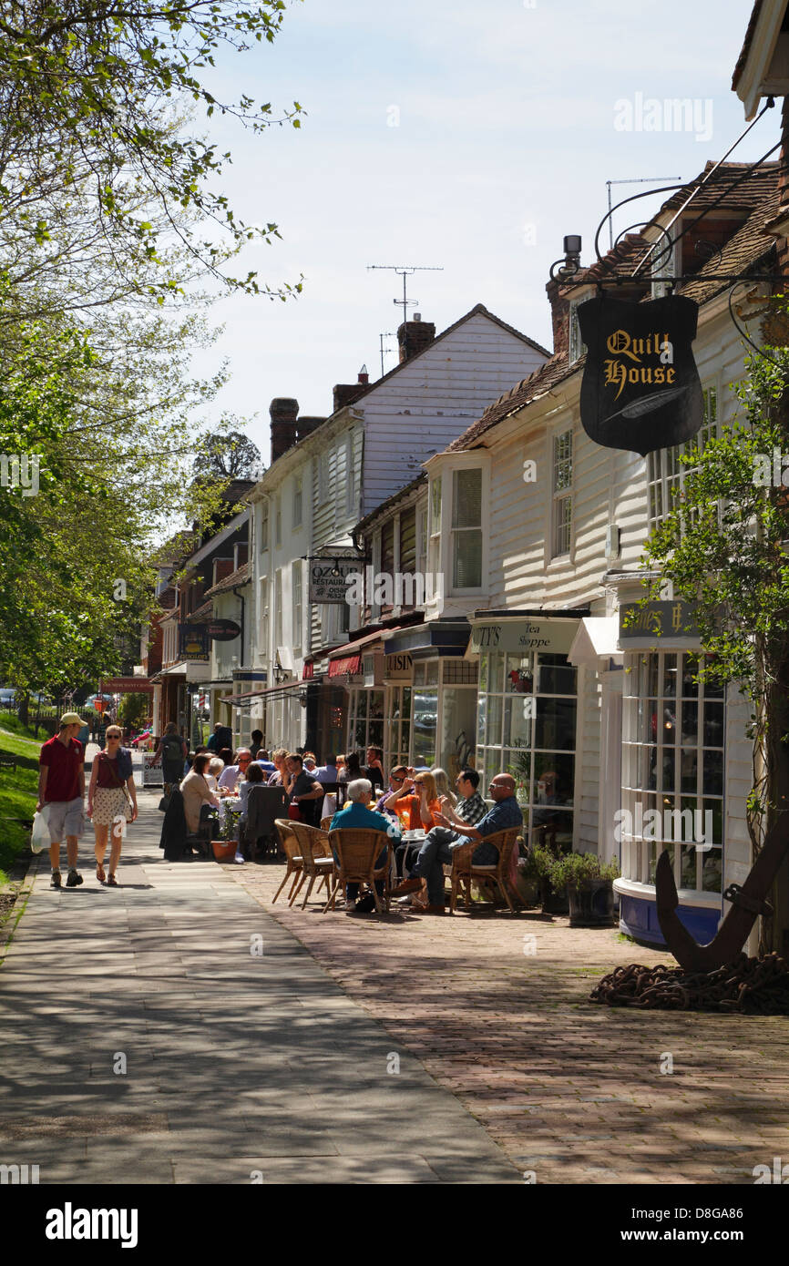 Pavement restaurants and cafes in Tenterden Kent England UK GB Stock ...