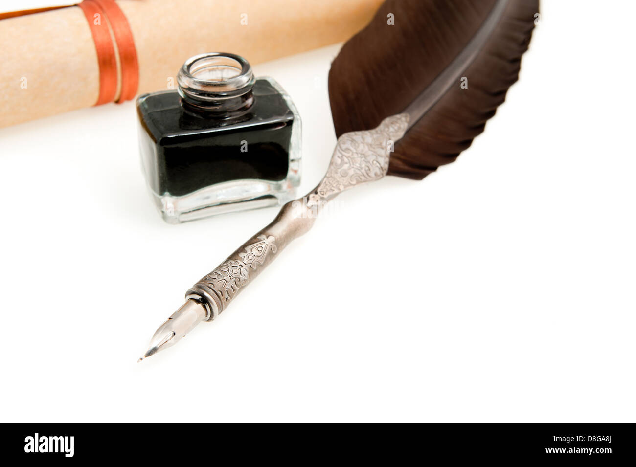 Inkwell feather hi-res stock photography and images - Alamy