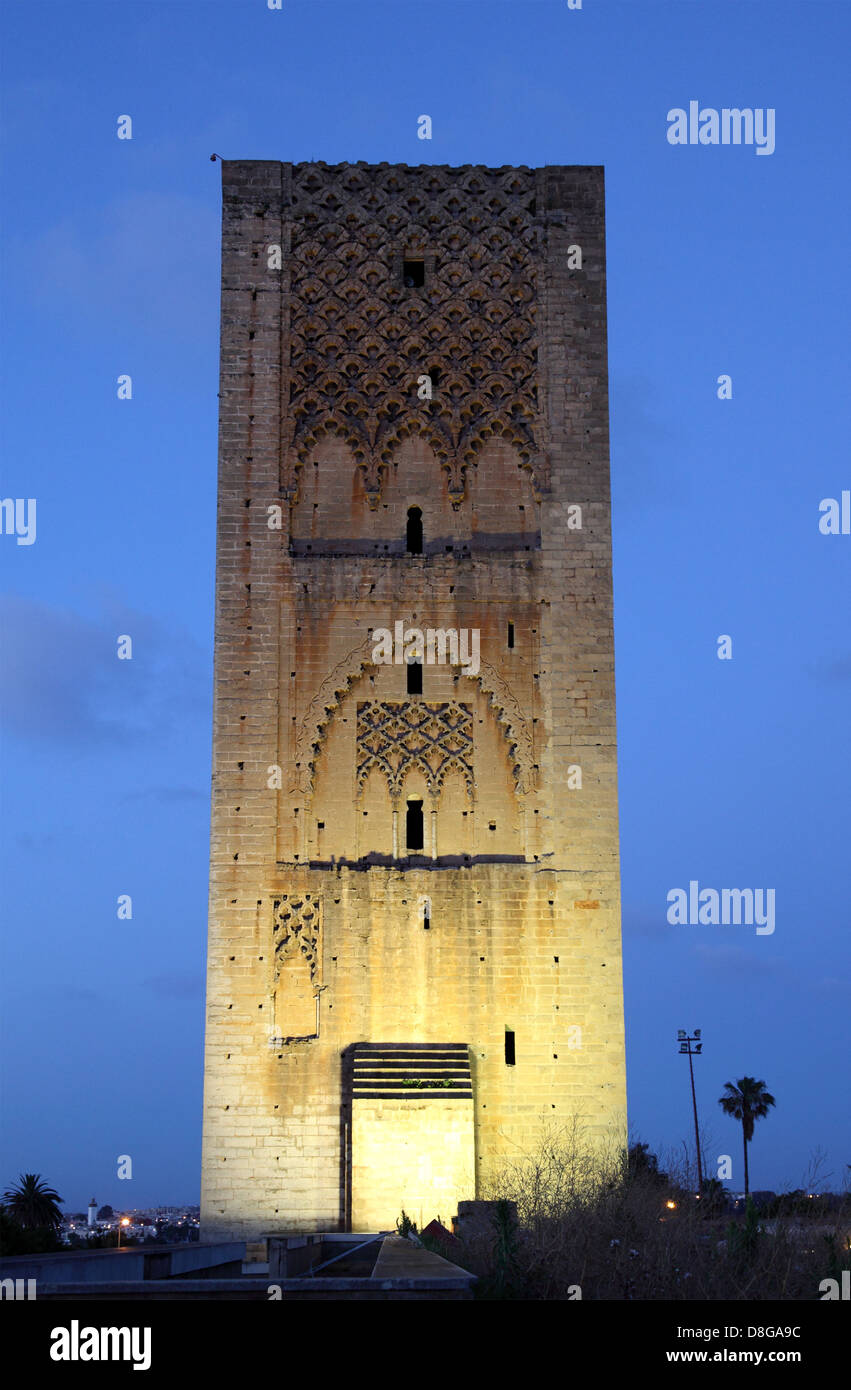 The Hassan Tower in Rabat, Morocco Stock Photo - Alamy