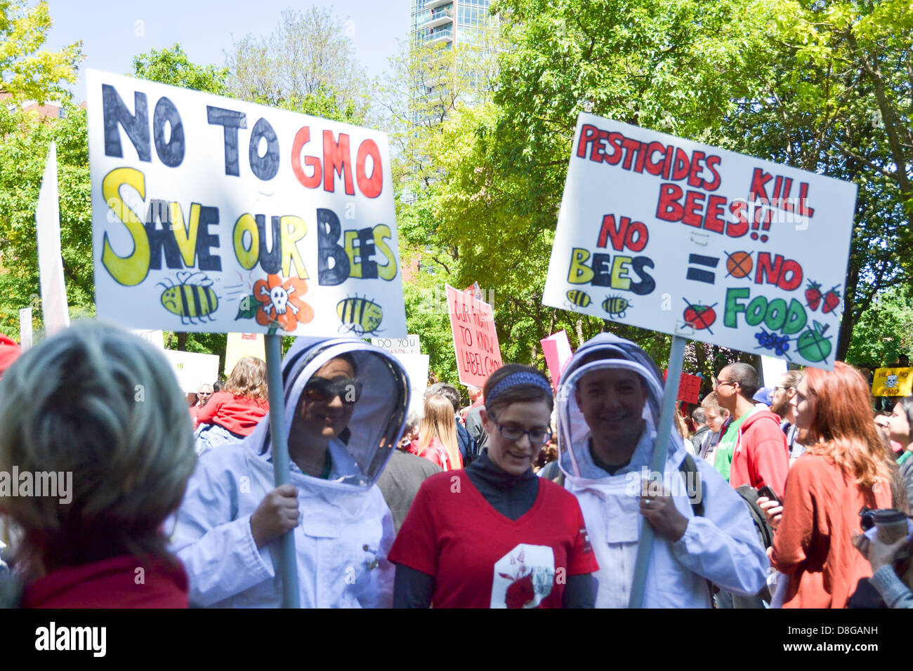 Protest Rally aganist biotech firm monsanto Stock Photo - Alamy