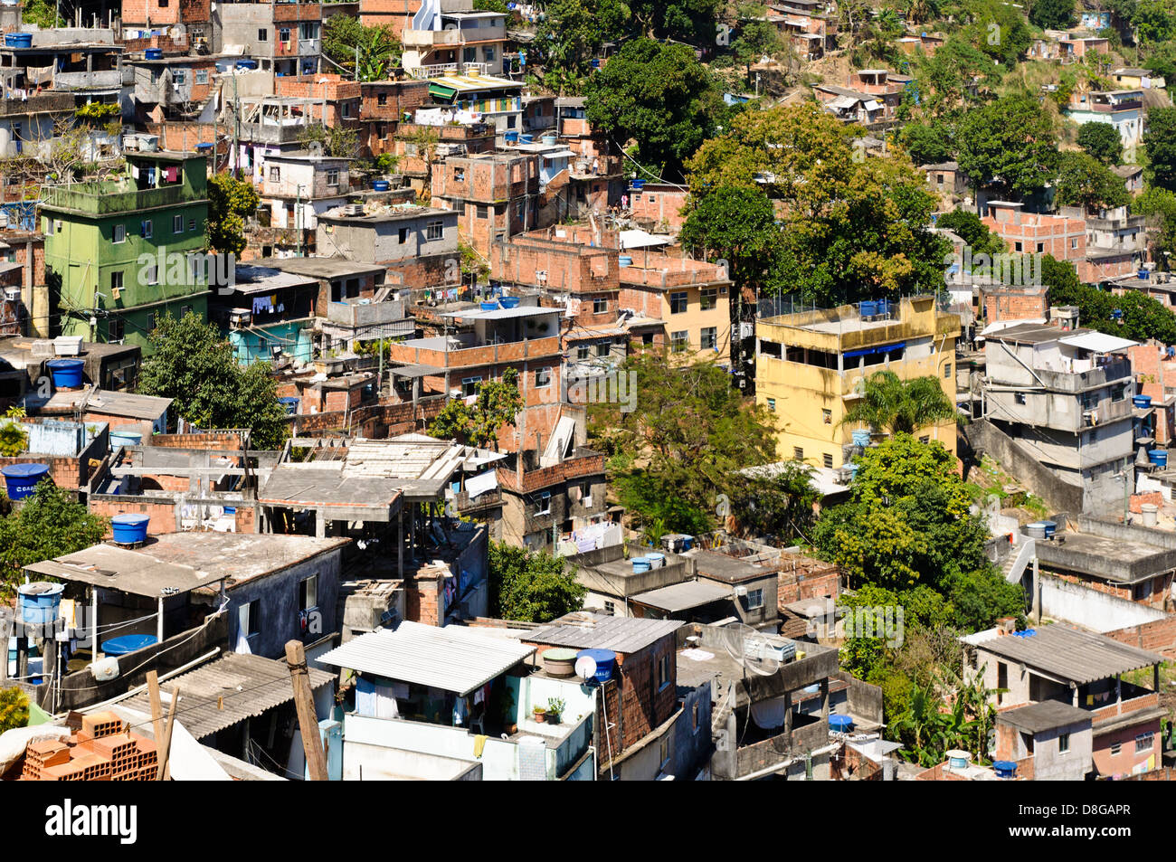 Old Slum of Rocinha, Housing, Rio de Janeiro, Brazil Stock Photo - Alamy