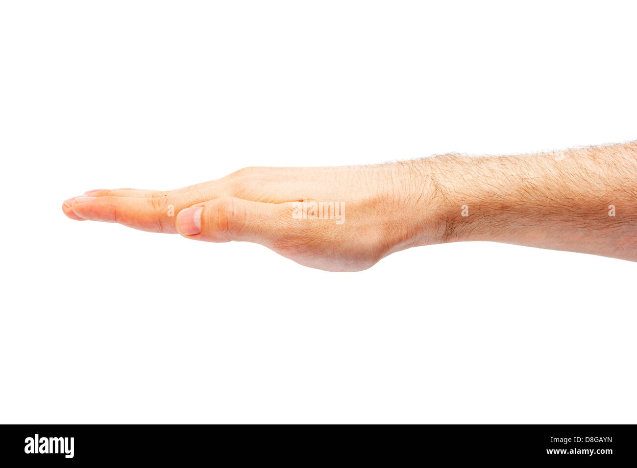 Hand gesture isolated on white background Stock Photo - Alamy