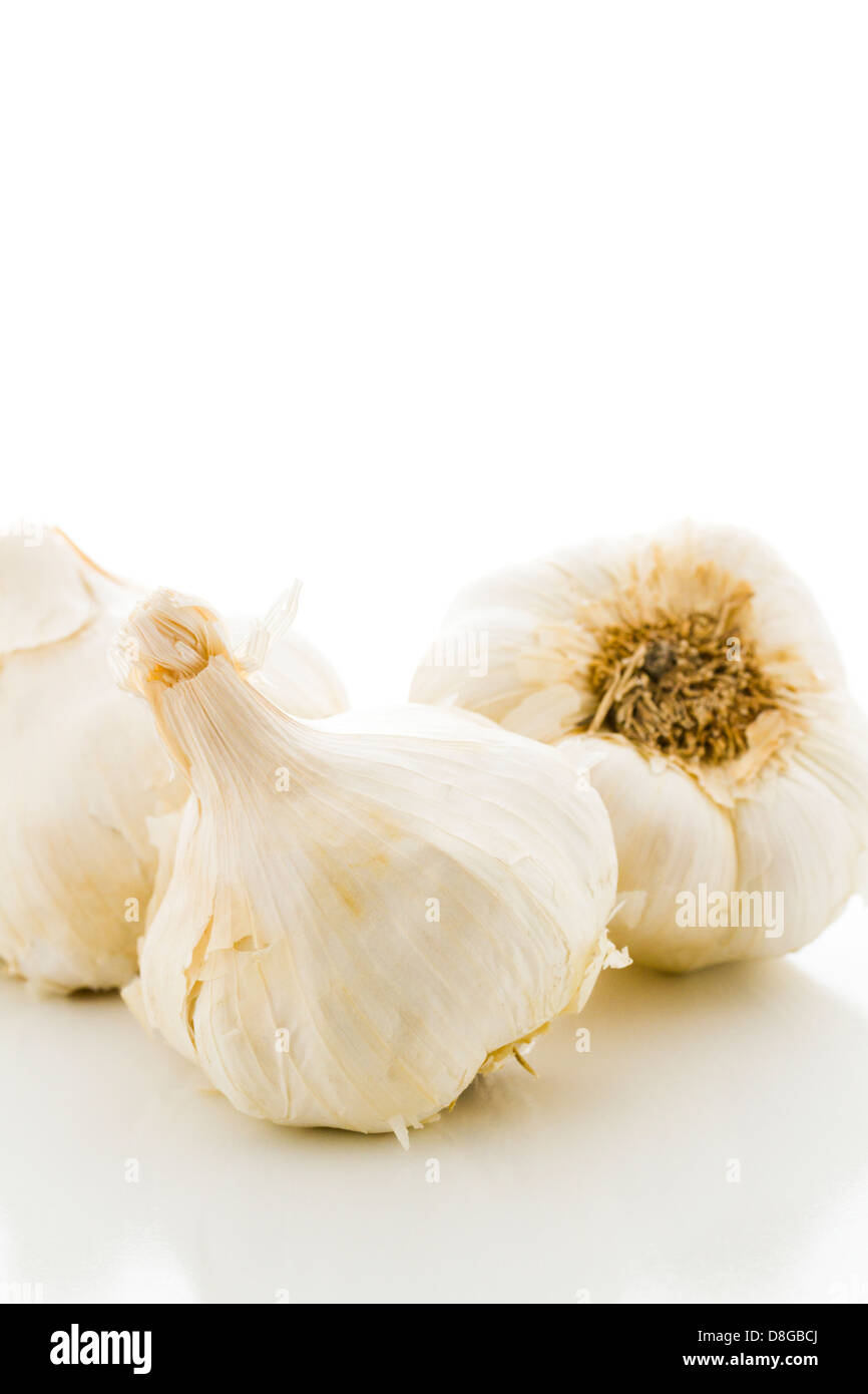 Organic garlic from the local Farmers Market Stock Photo - Alamy