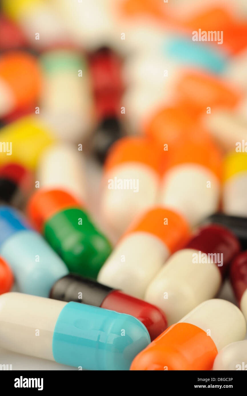 Tablets a background Stock Photo - Alamy