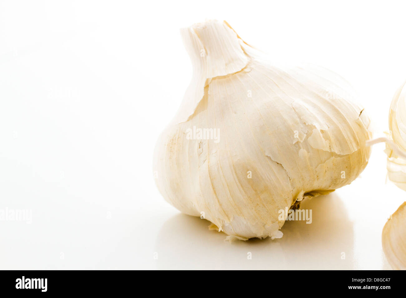 Organic garlic from the local Farmers Market Stock Photo - Alamy