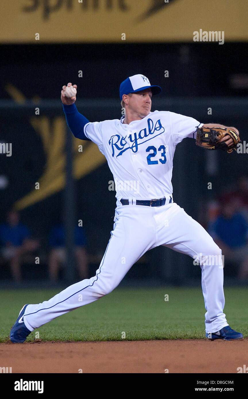 Kansas City, MO, USA. May 28, 2013. Kansas City Royals second baseman ...