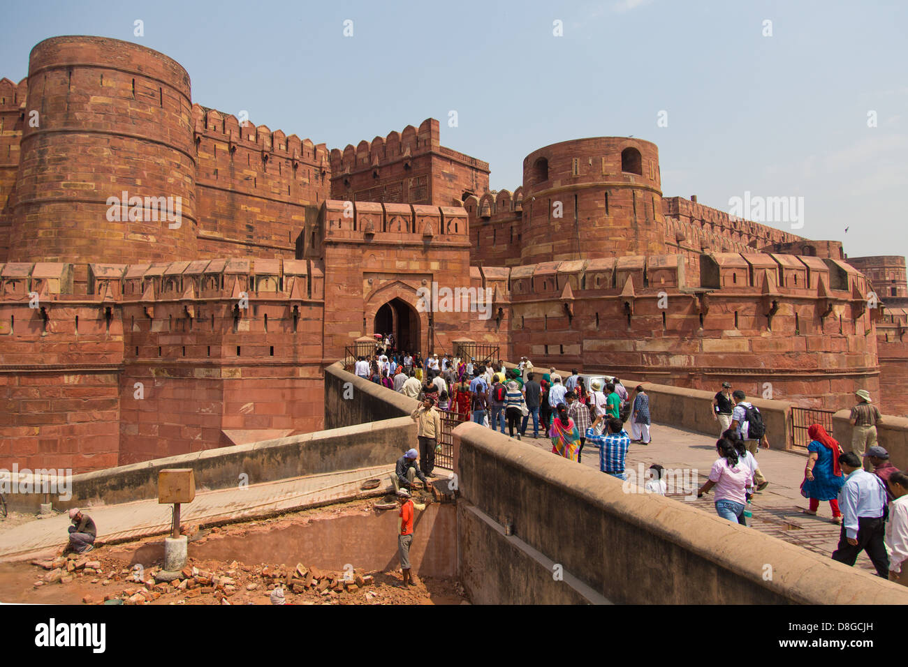 Agra Fort, Agra, India Stock Photo - Alamy