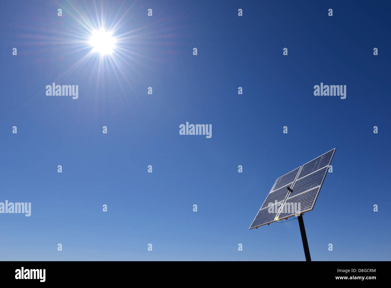 Sun and solar panels, Utah Stock Photo - Alamy