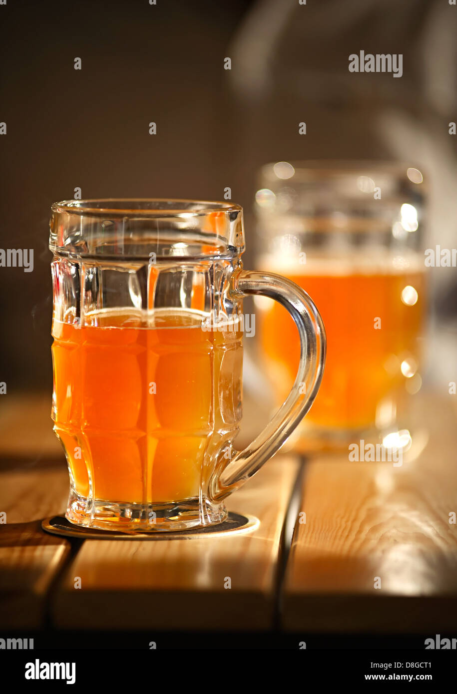 Two glass mugs beer hi-res stock photography and images - Alamy