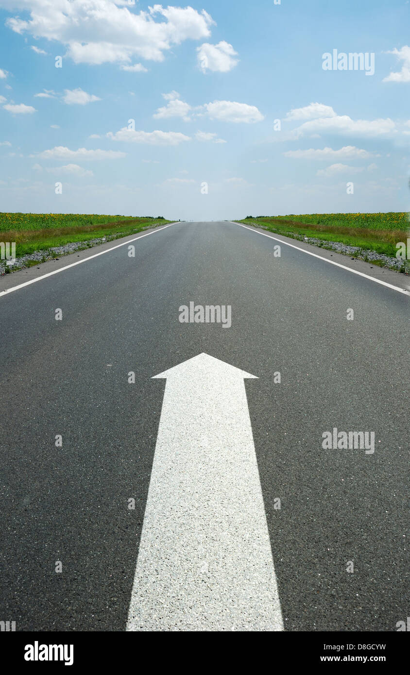 road marking arrow Stock Photo - Alamy