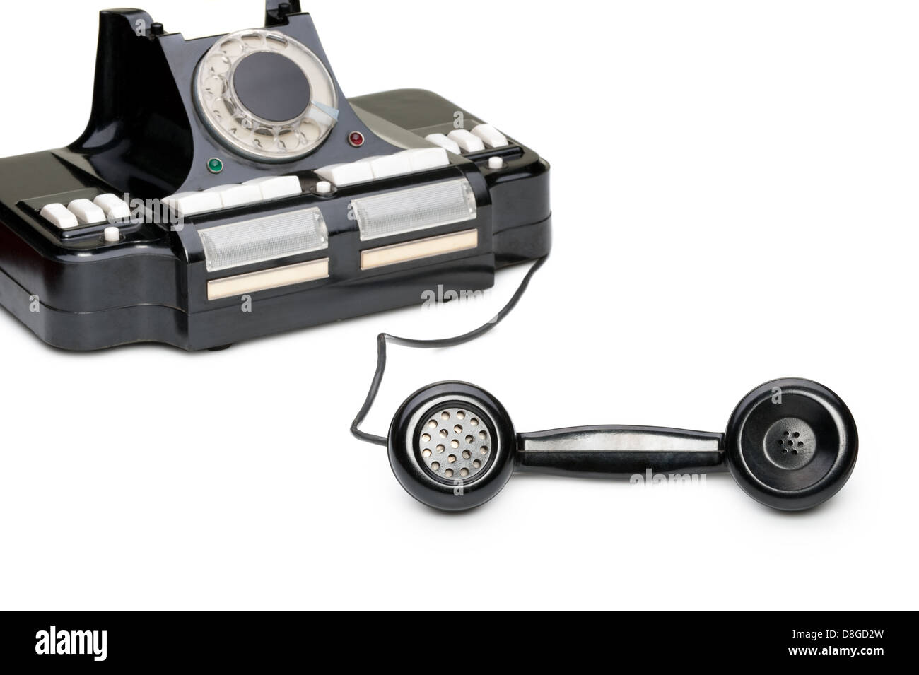 Ancient phone, off the hook Stock Photo - Alamy