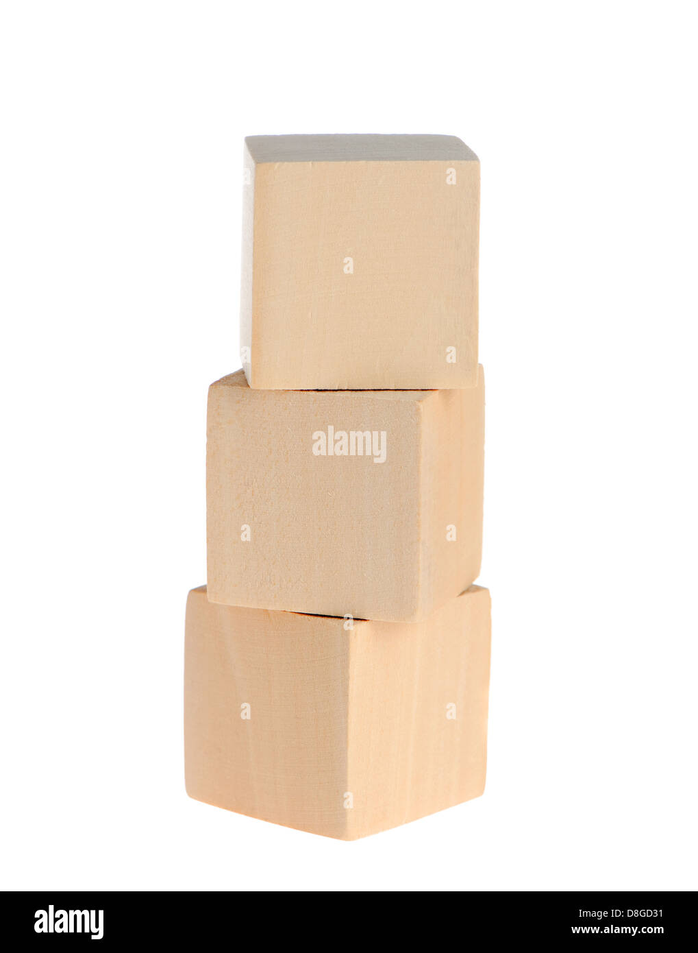 construction from wooden cubes Stock Photo - Alamy