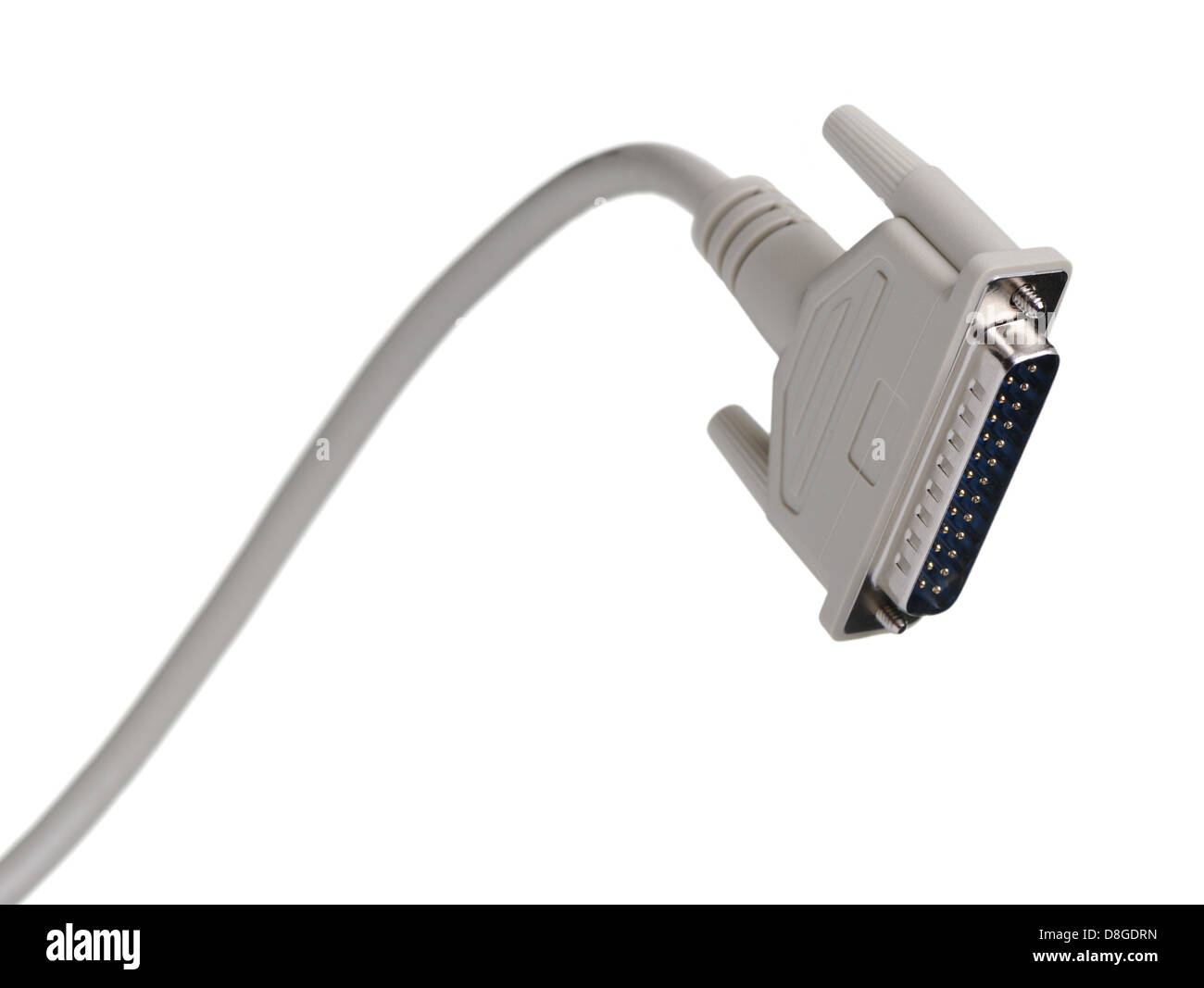 Computer cable LPT Stock Photo - Alamy