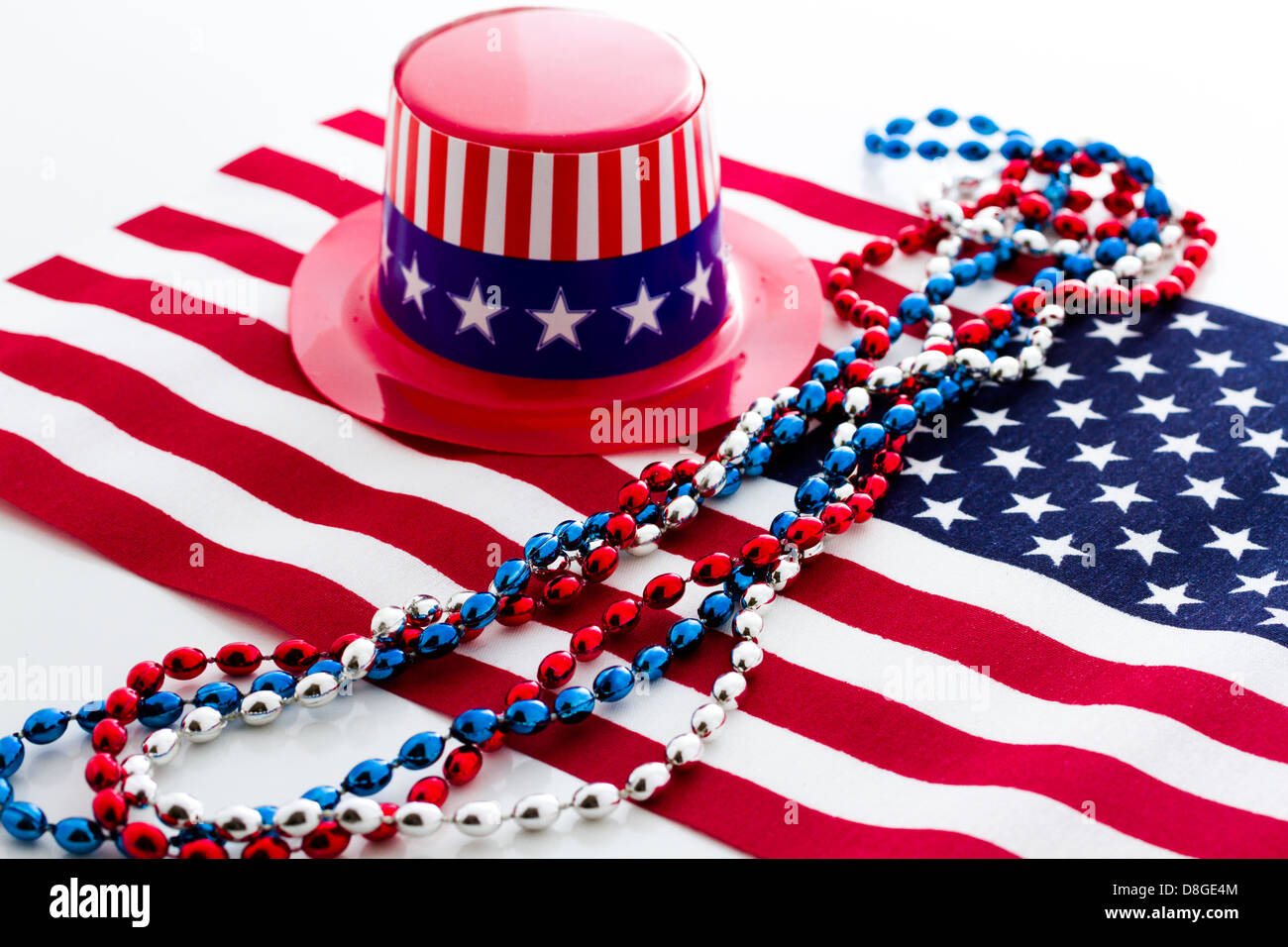 Patriotic items to celebrate July 4th Stock Photo - Alamy