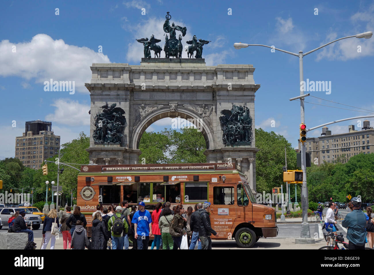 food truck rally Brooklyn NY Stock Photo - Alamy