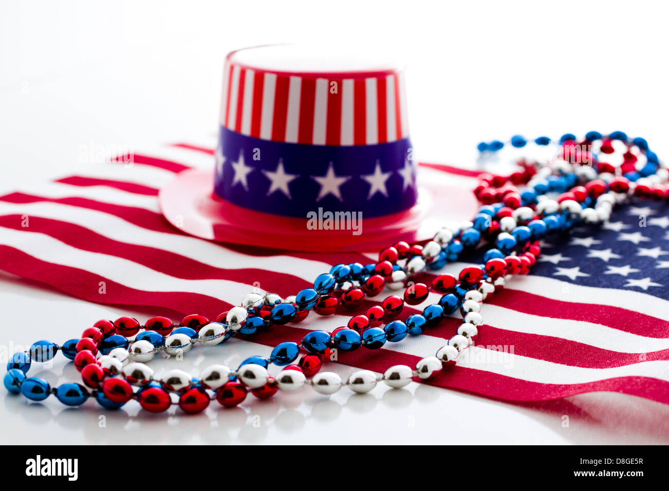 Patriotic items to celebrate July 4th Stock Photo - Alamy