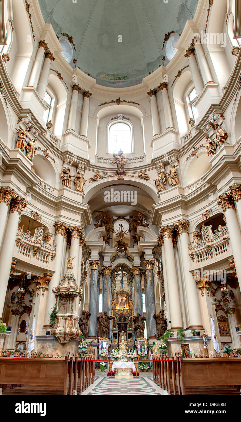 Interior of ancient church Stock Photo - Alamy