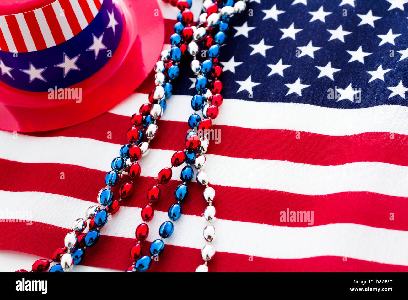 Patriotic items to celebrate July 4th Stock Photo - Alamy