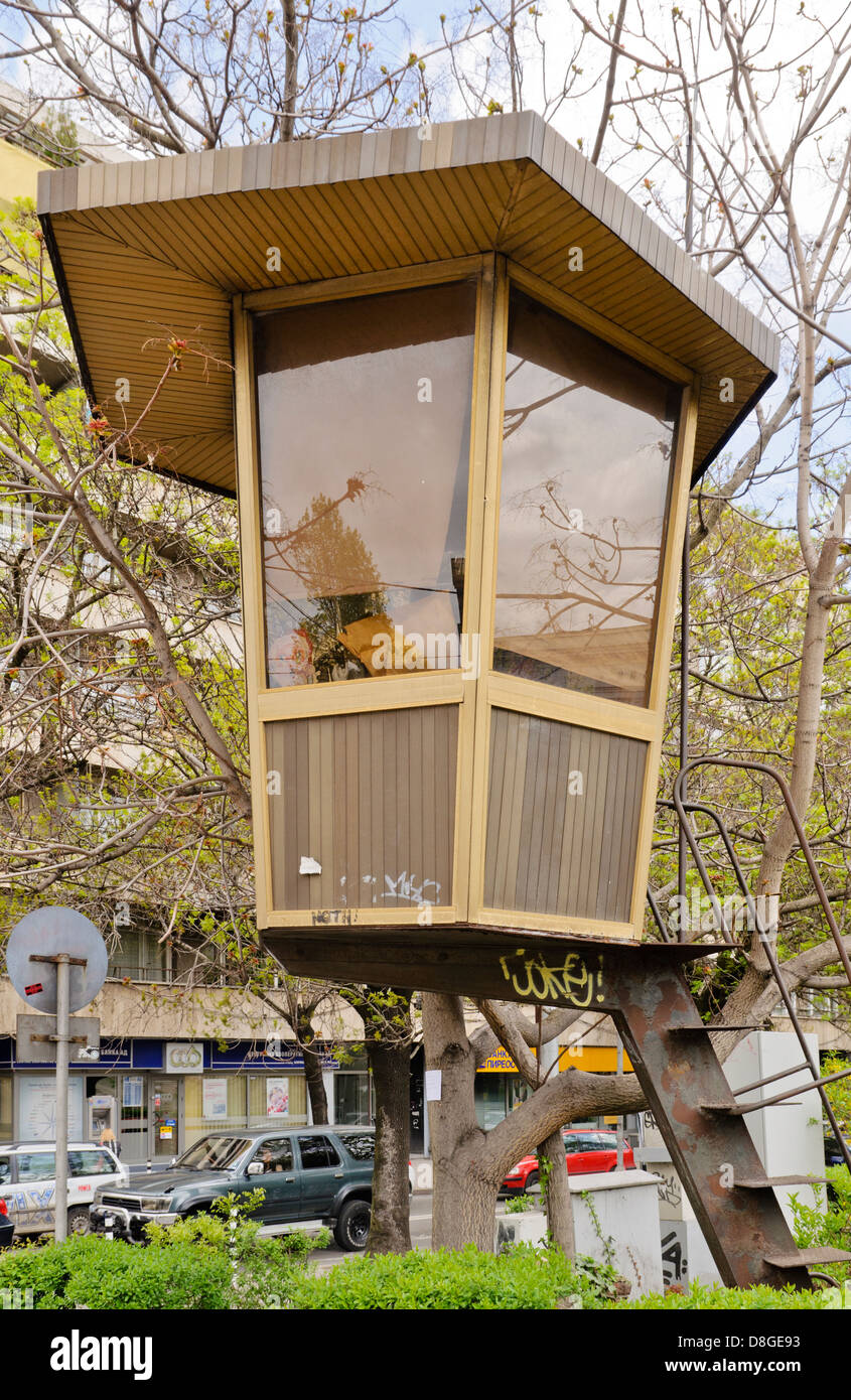 Traffic police booth in Sofia, Bulgaria Stock Photo - Alamy