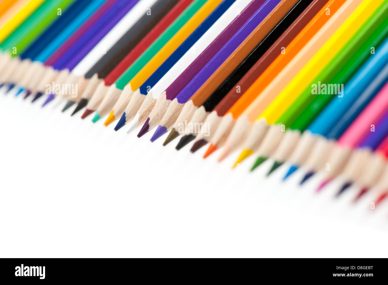 Set of color pencils Stock Photo - Alamy