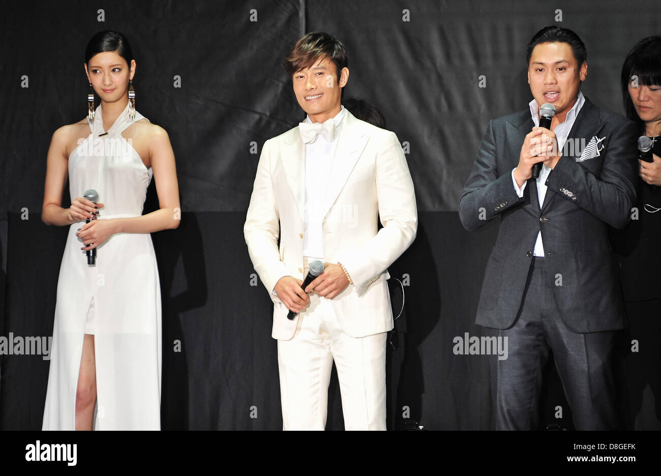 Nanao, Byung-hun Lee and Jon M. Chu, May 27, 2013 : Tokyo, Japan : (L-R ...