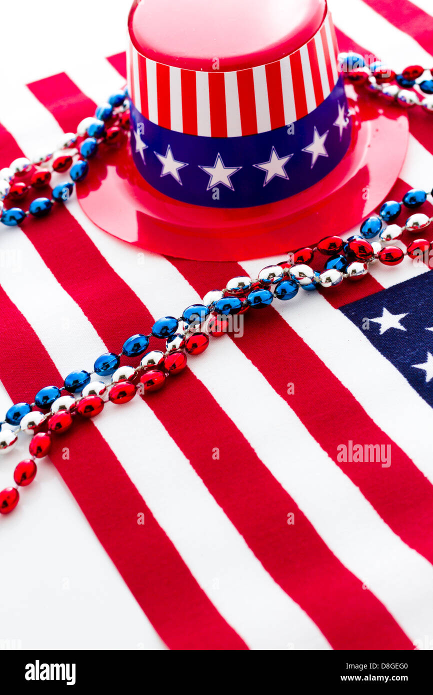 Patriotic items to celebrate July 4th Stock Photo - Alamy