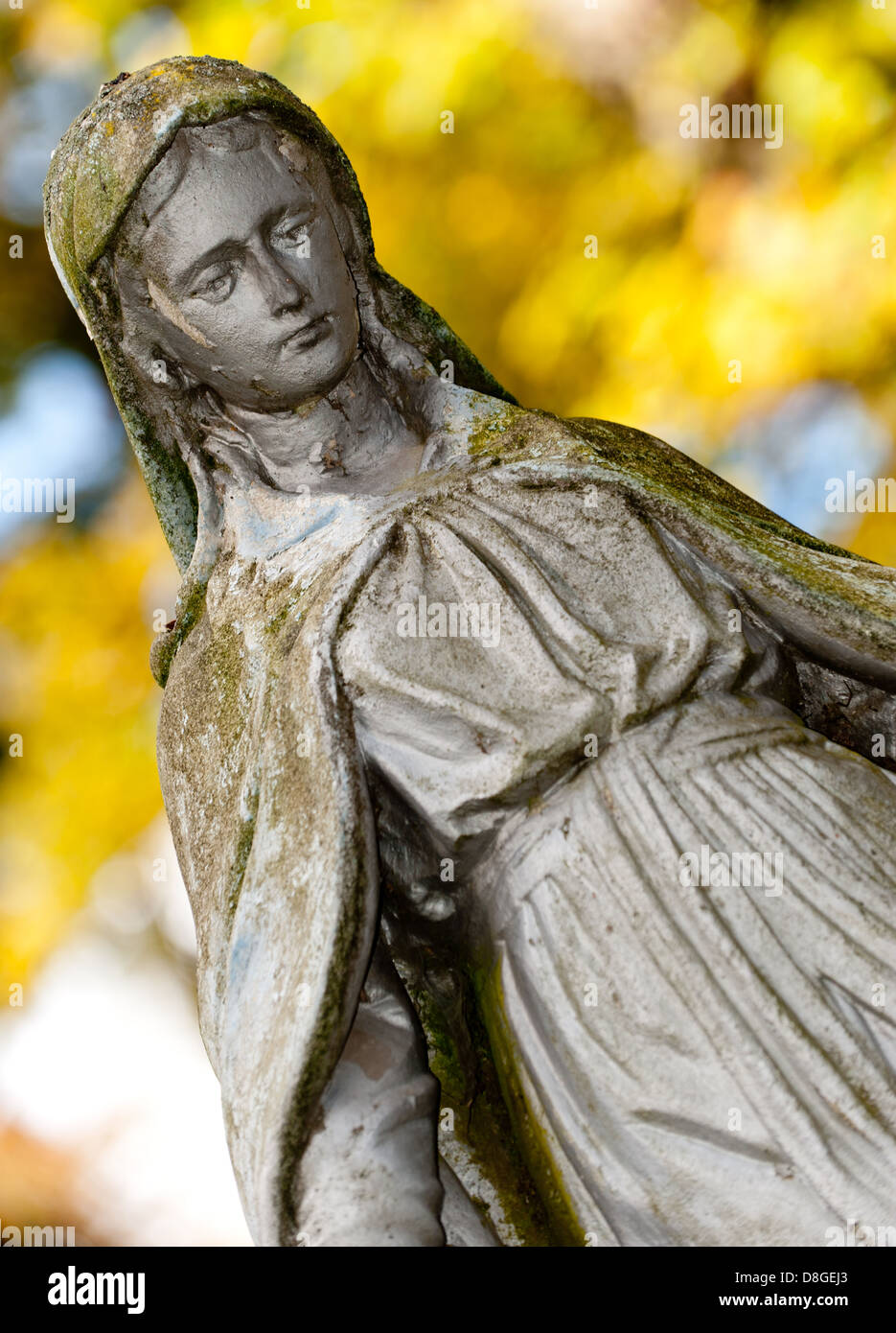 Monument Lady of Guadalupe on a cemetery Stock Photo - Alamy