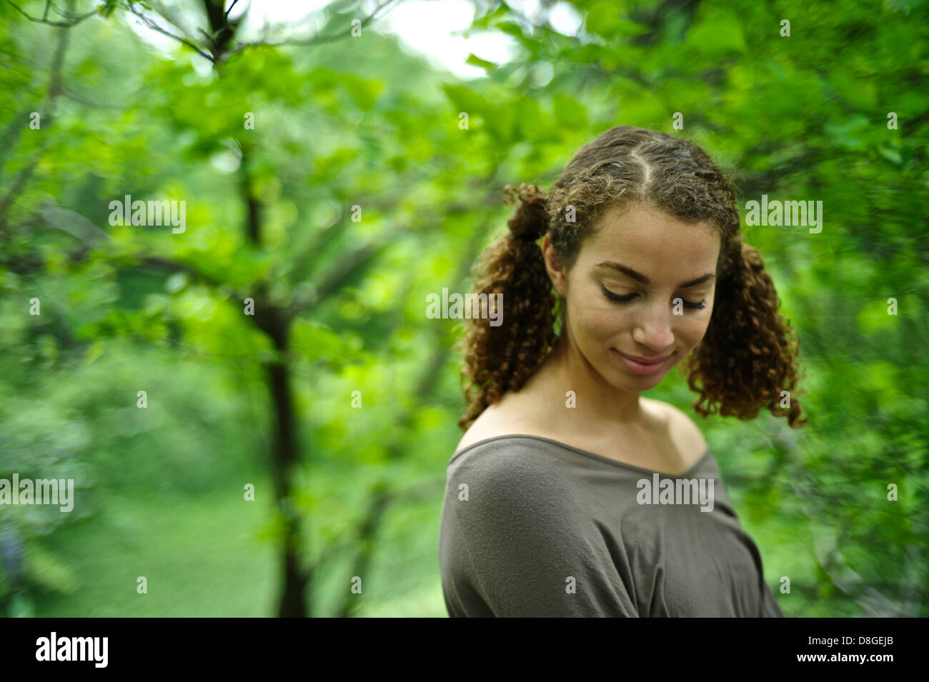 24 Year Old Mixed Race American Woman In Central Park Model Released