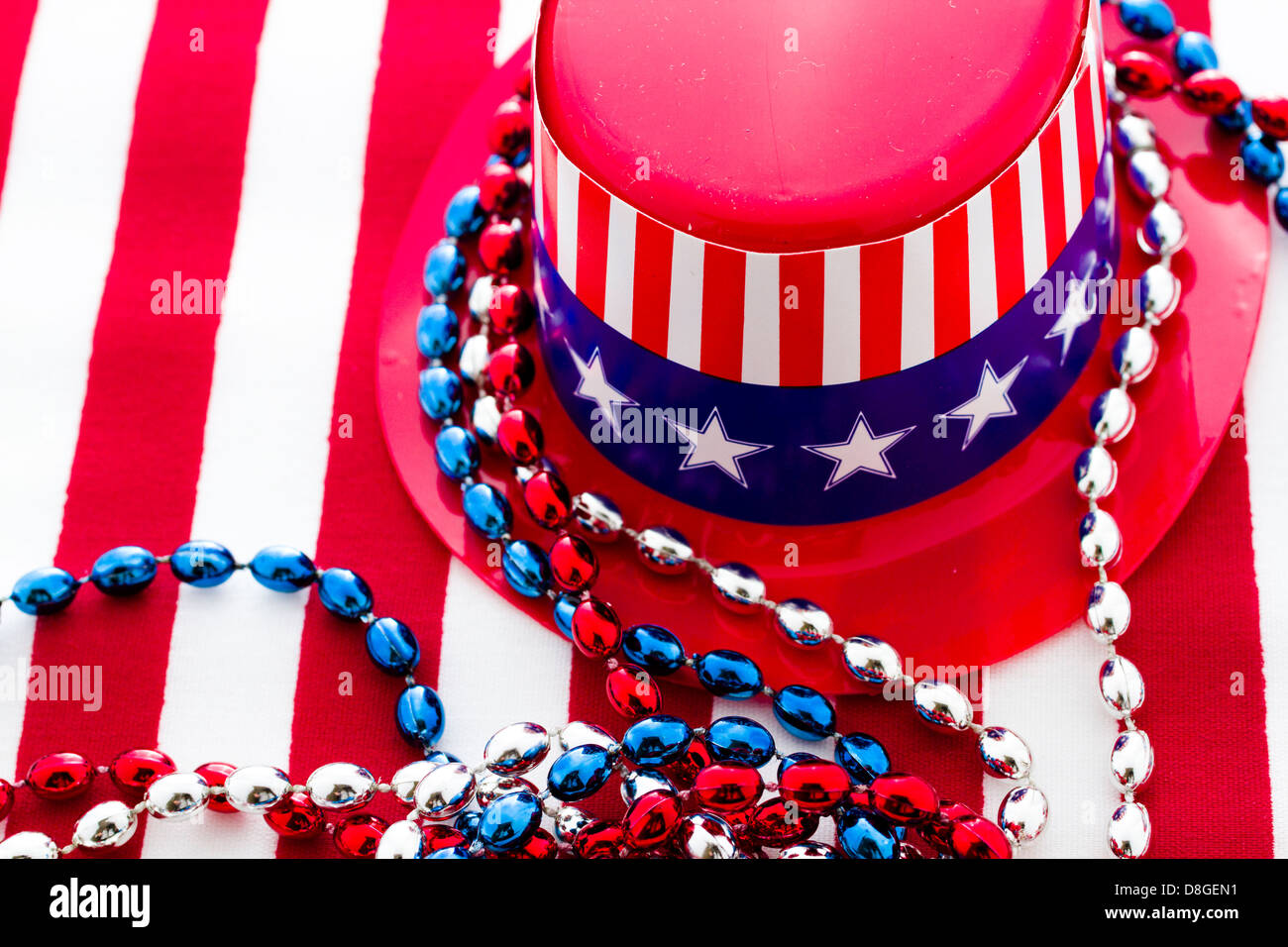 Patriotic items to celebrate July 4th Stock Photo - Alamy