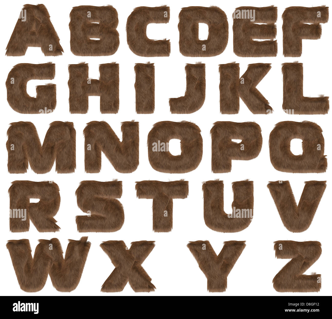 Letter from tiger style fur alphabet Stock Photo - Alamy