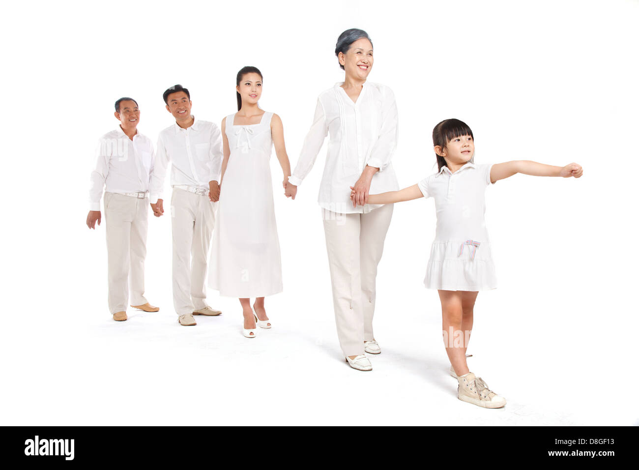 A happy family and smile on they faceWhole family Stock Photo - Alamy
