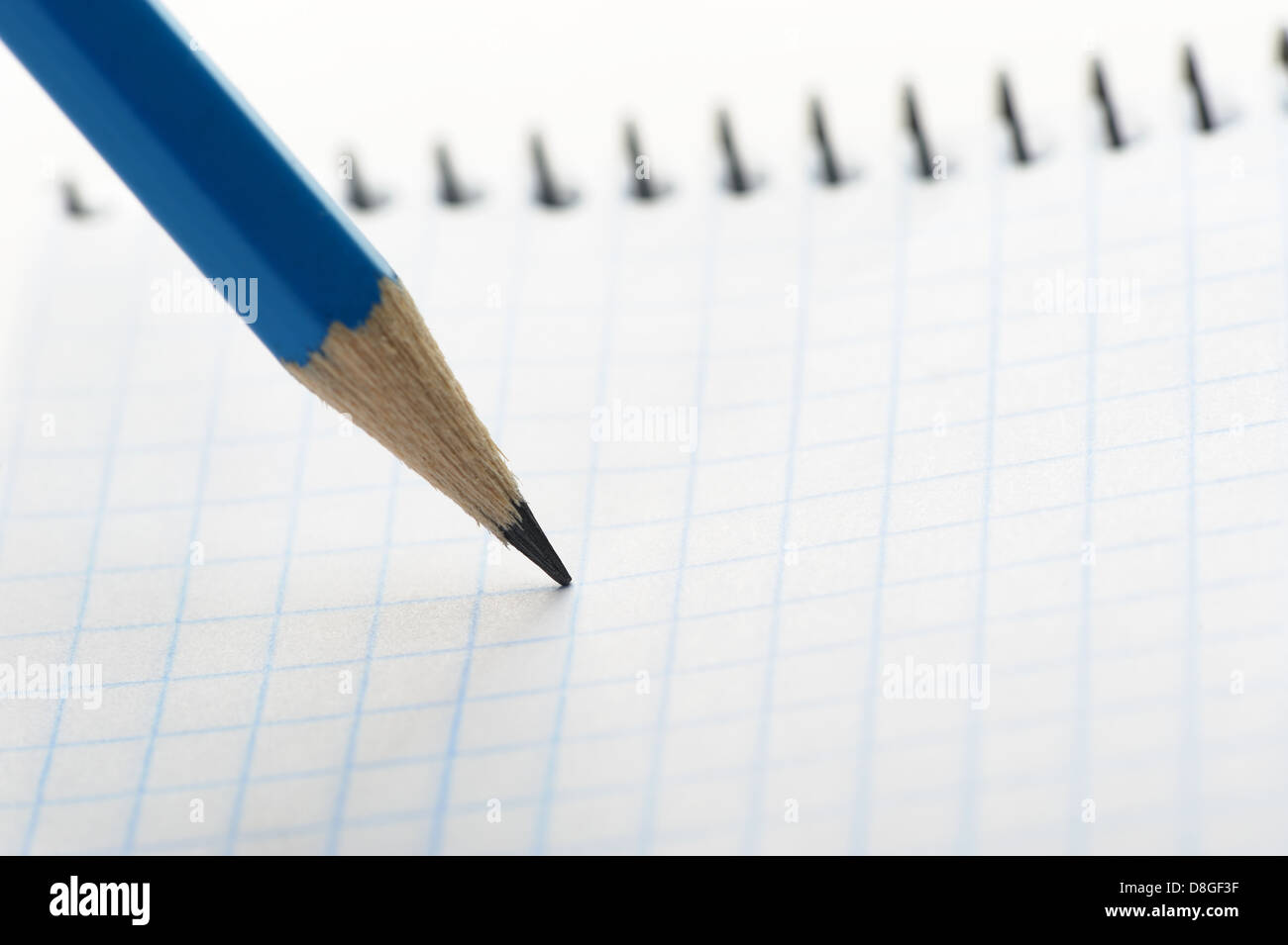 Notebook and pencil Stock Photo - Alamy