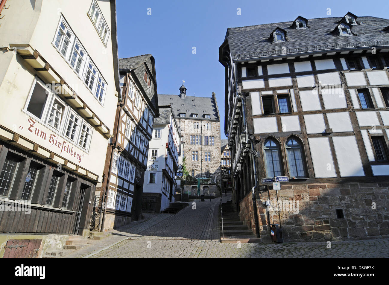German timber frame road hi-res stock photography and images - Alamy