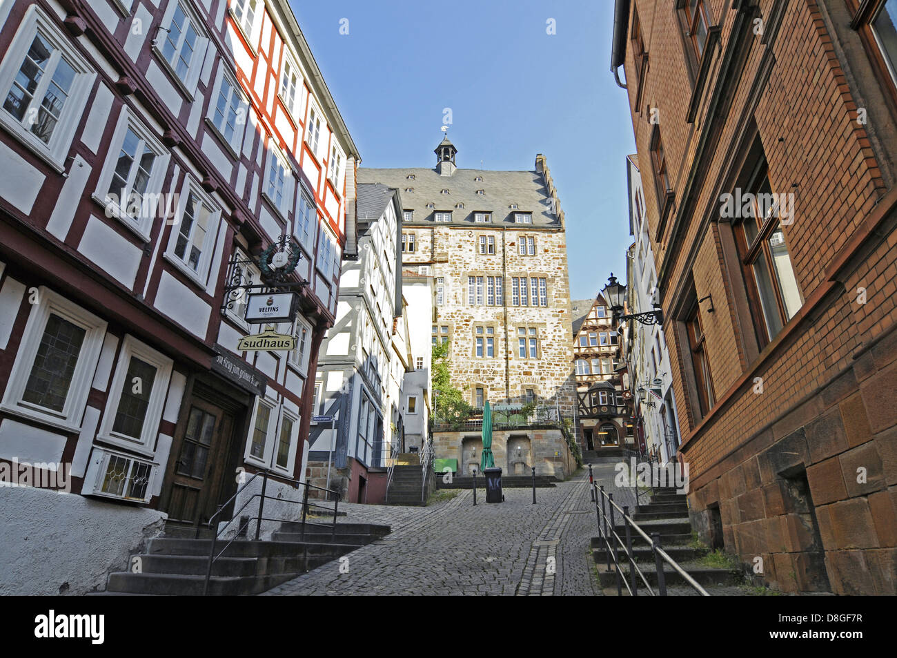 German timber frame road hi-res stock photography and images - Alamy