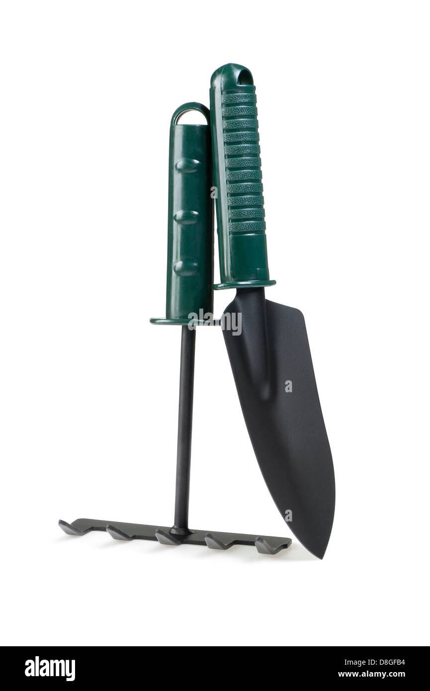 Shovel rake garden tool Cut Out Stock Images & Pictures - Alamy