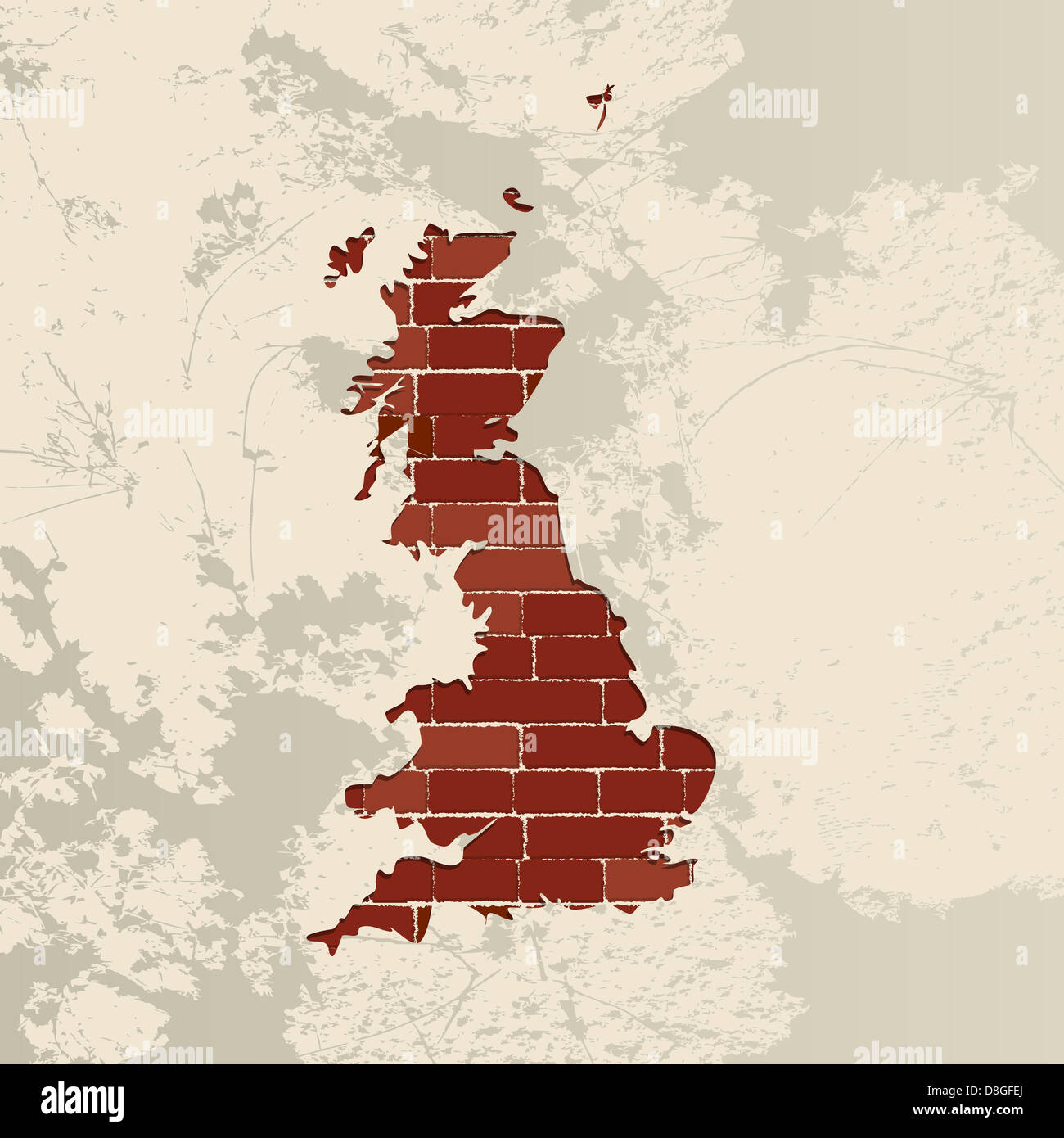 England wall map Stock Photo - Alamy