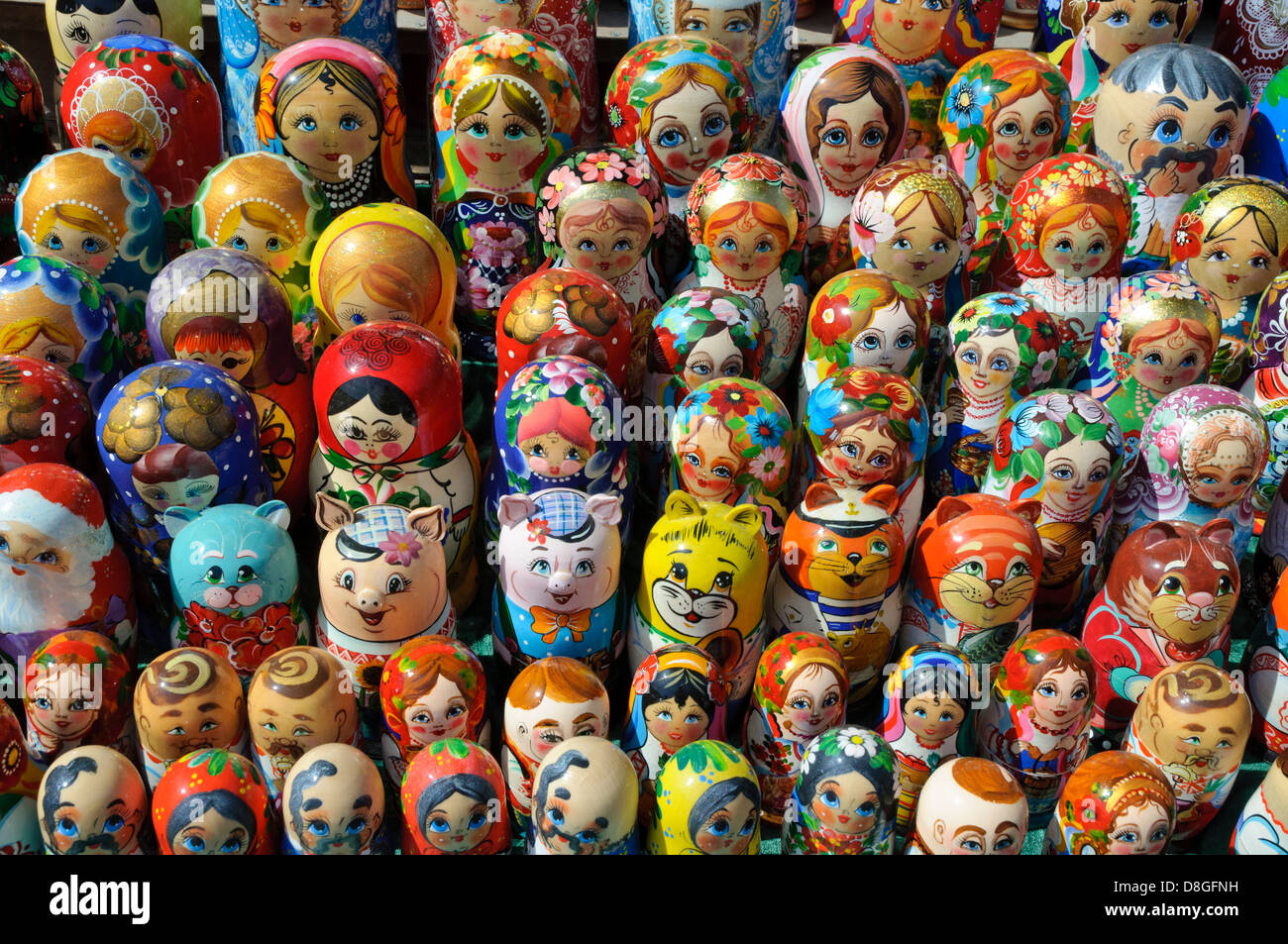 Matryoshka wooden figures, Kiev, Ukraine Stock Photo - Alamy