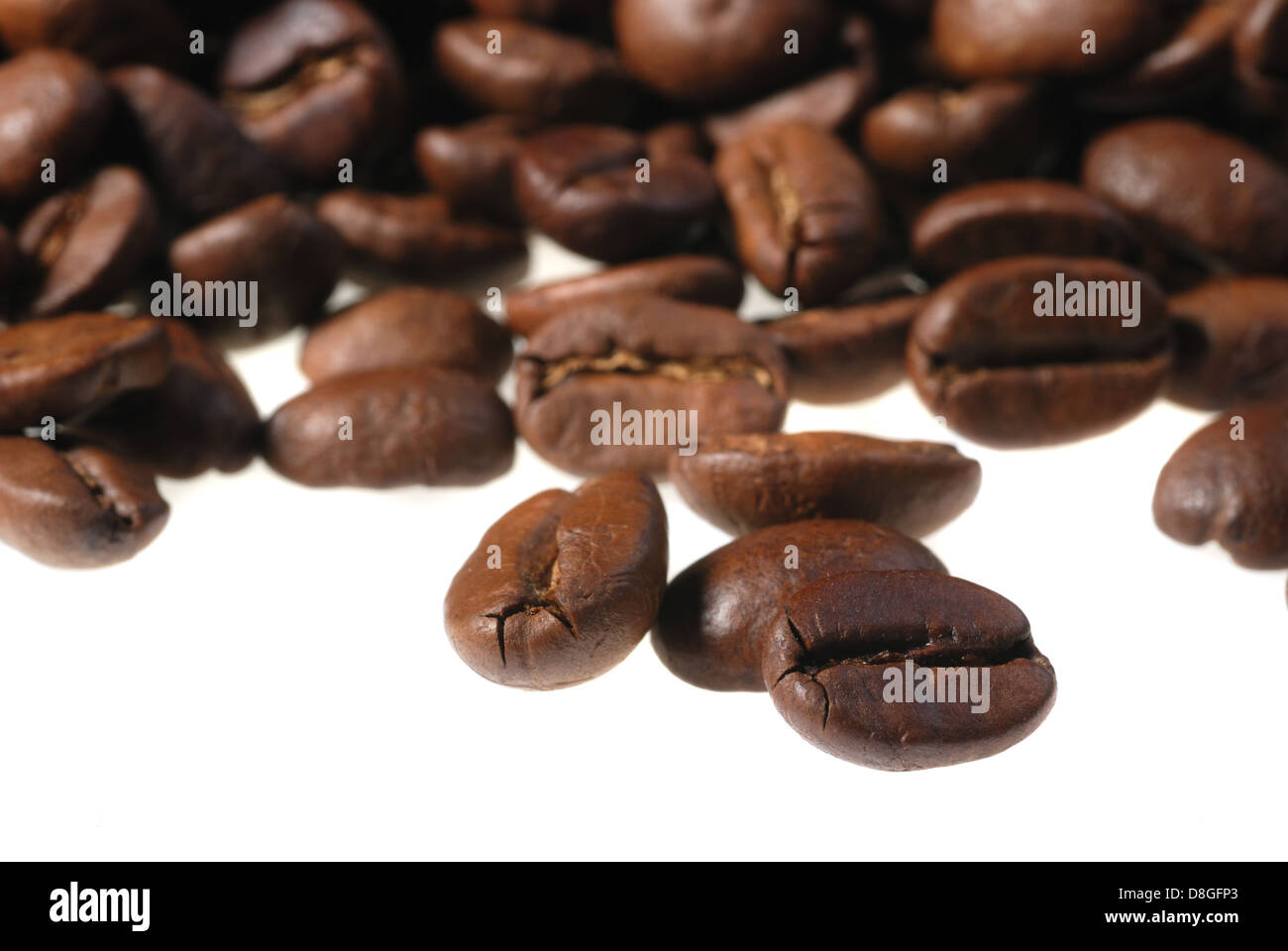 Coffee grains isolated Stock Photo - Alamy