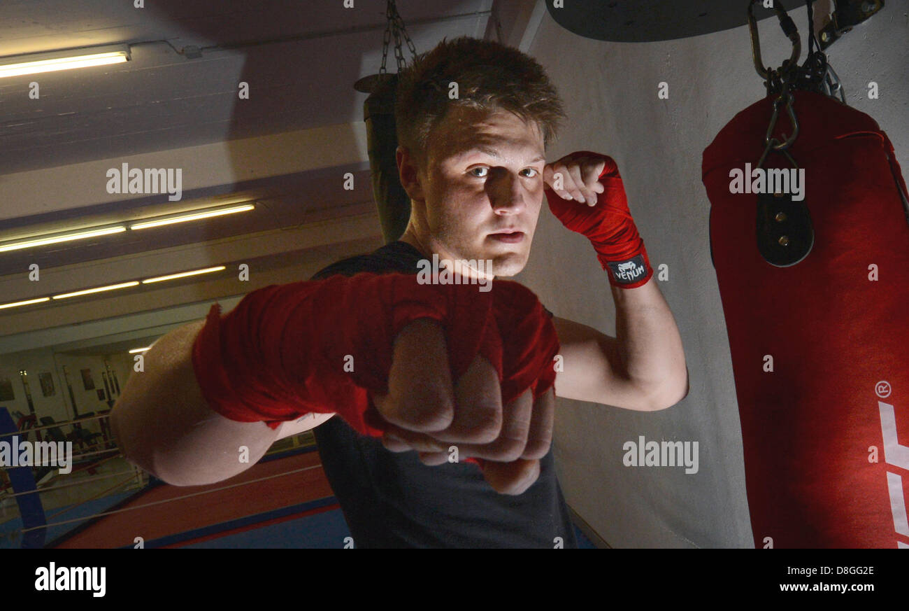 Police officer and kick boxing world champion Michael Smolik practices ...