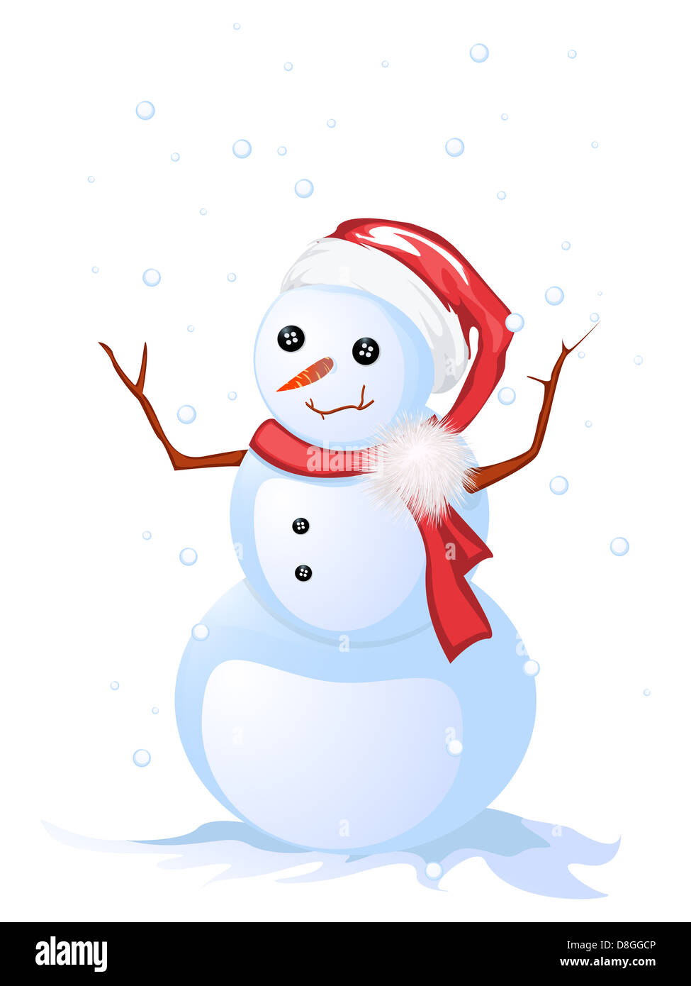 Happy snow! Cut Out Stock Images & Pictures - Alamy