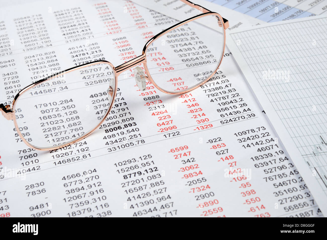 The financial report Stock Photo - Alamy