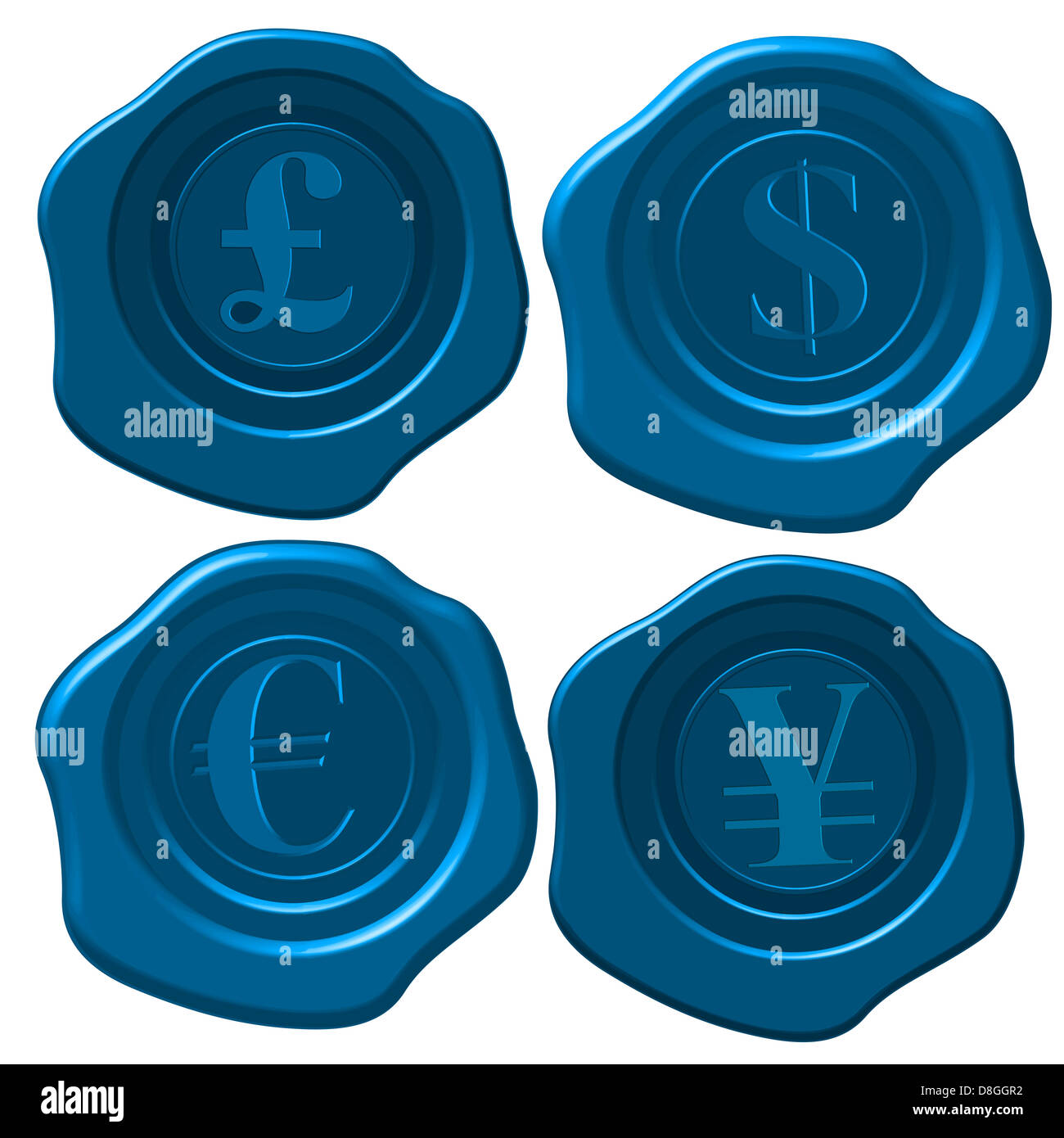 Money wax seal Stock Photo - Alamy