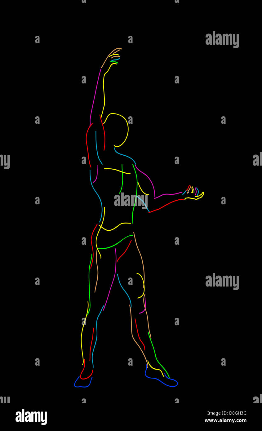Stylized ballet dancer Stock Photo - Alamy