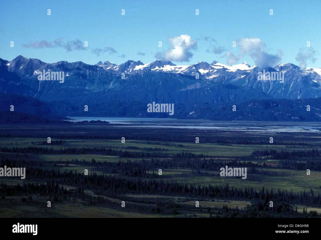 The Aleutian Range is a mountain range extending through Alaska, known ...